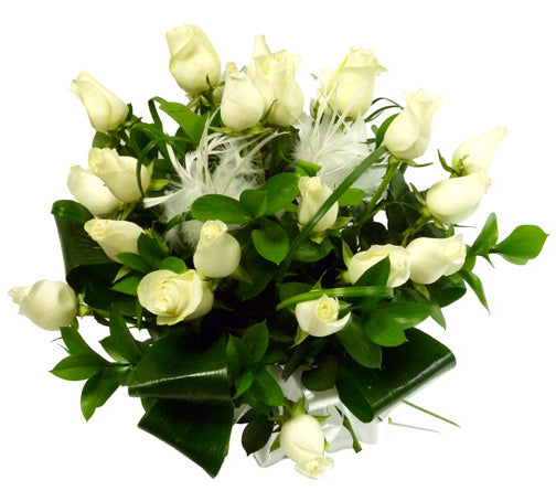 24 White roses – Ottawa Flowers Inc.