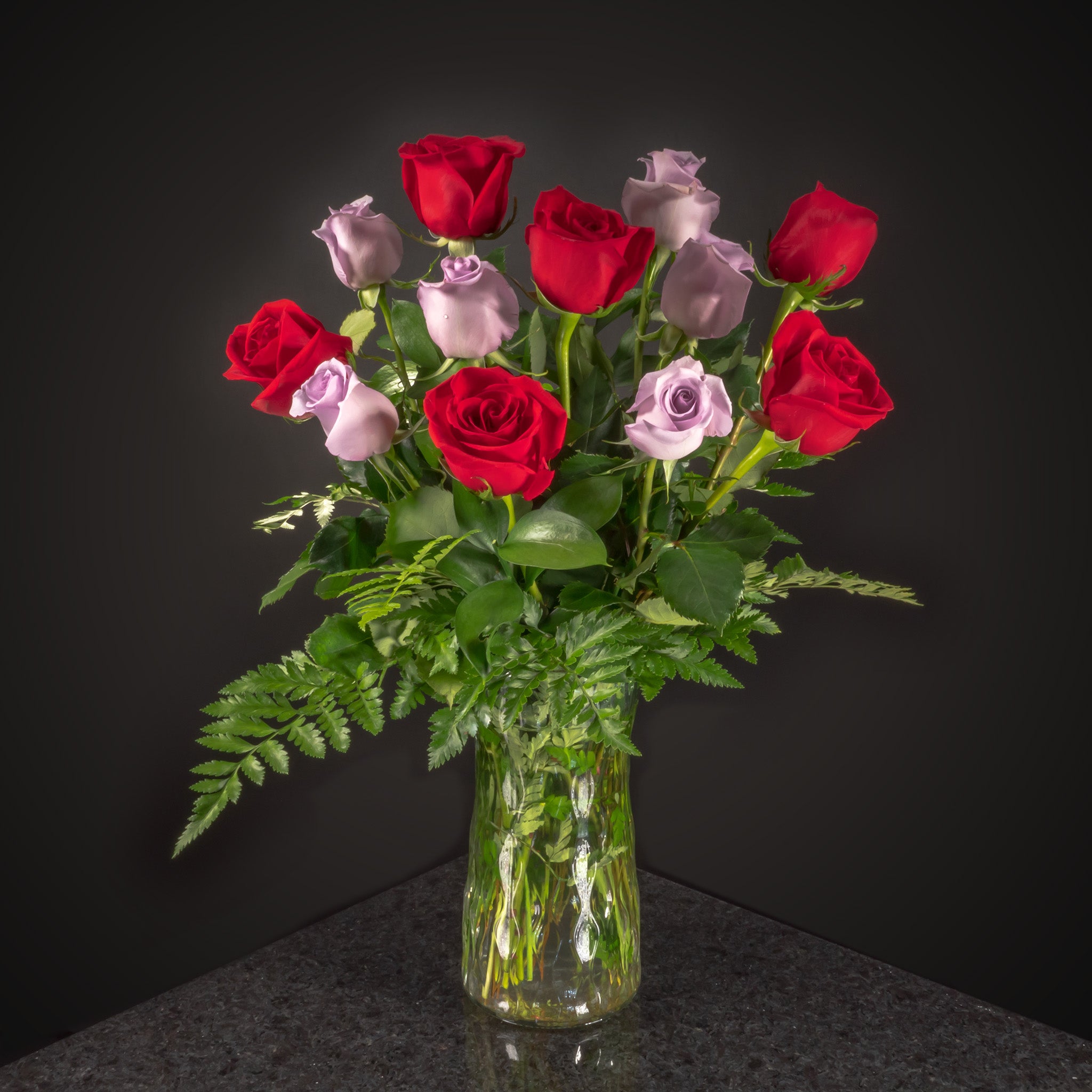 Red & Lavender Roses – Ottawa Flowers Inc.