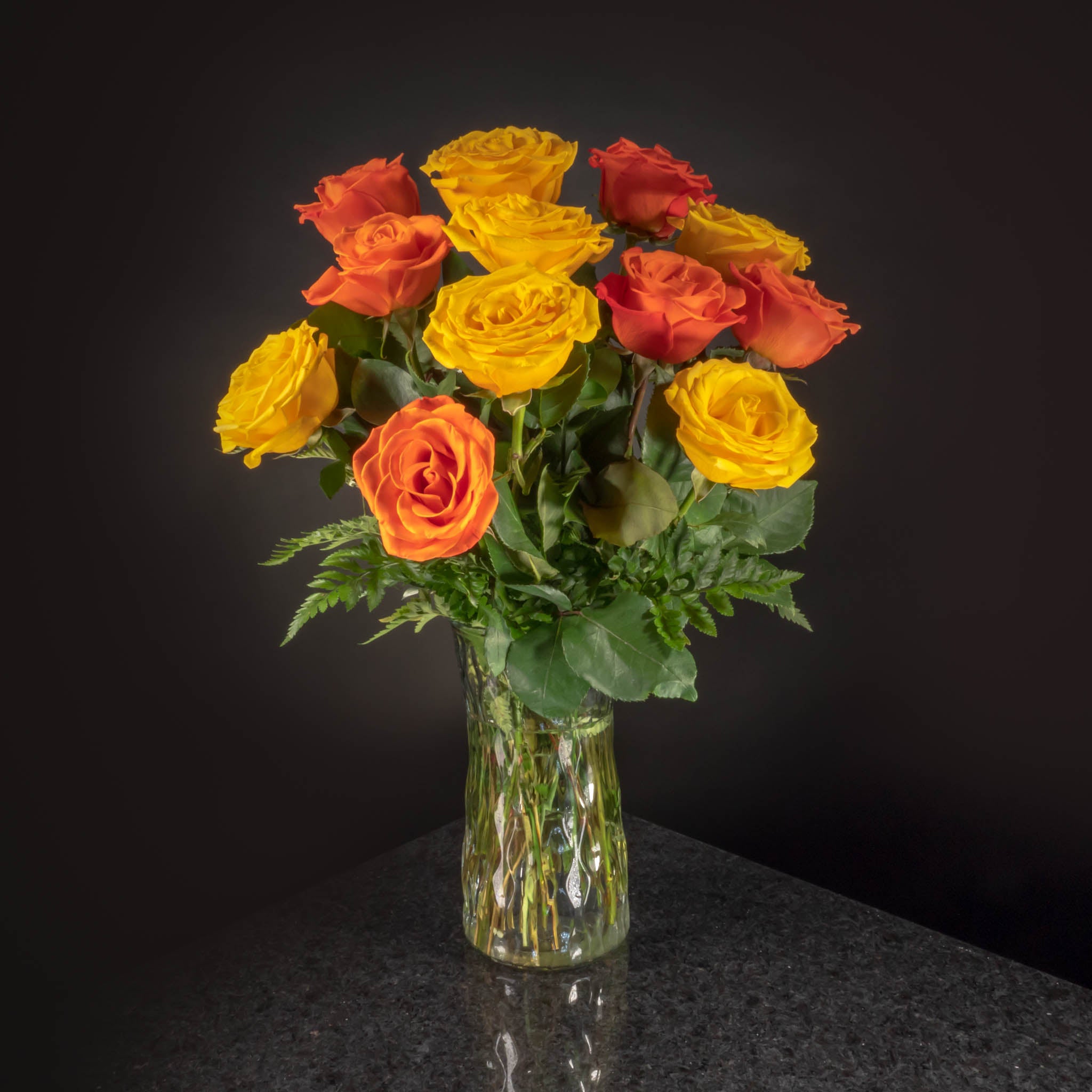 Yellow & Orange Roses – Ottawa Flowers Inc.